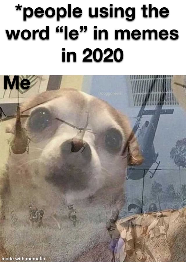 *people using the word "le" in memes - iFunny