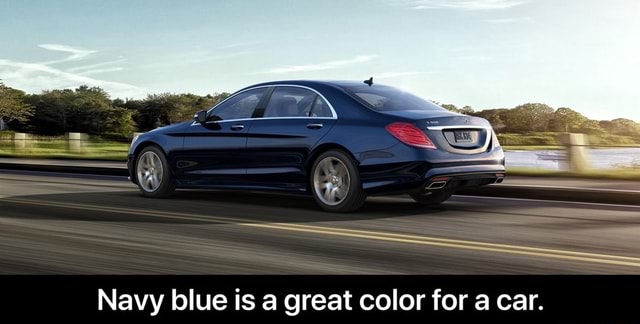 Navy blue is a great color for a car. - Navy blue is a great color for ...