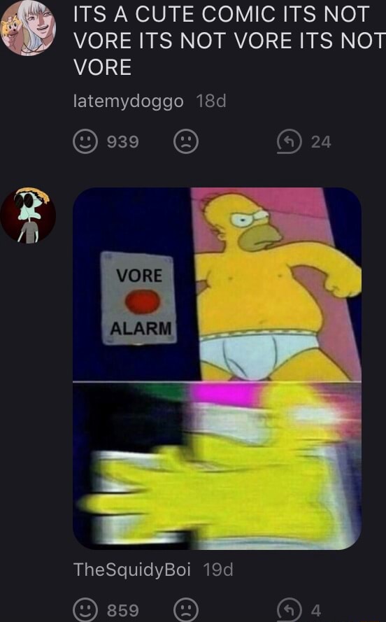 VORE ITS NOT VORE ITS NOT VORE latemydoggo VORE ITS A CUTE COMIC ITS NOT TheSquidyBoi s359 Or ...