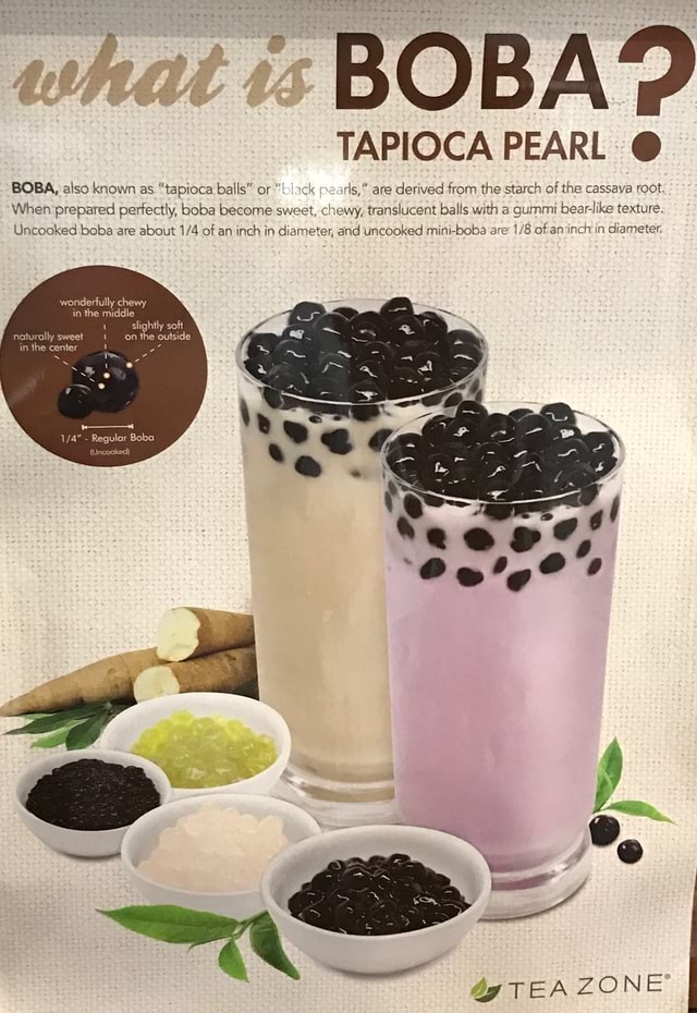 TAPIOCA PEARL BOBA, also known as "tapioca balls" or ck pearls," are ...