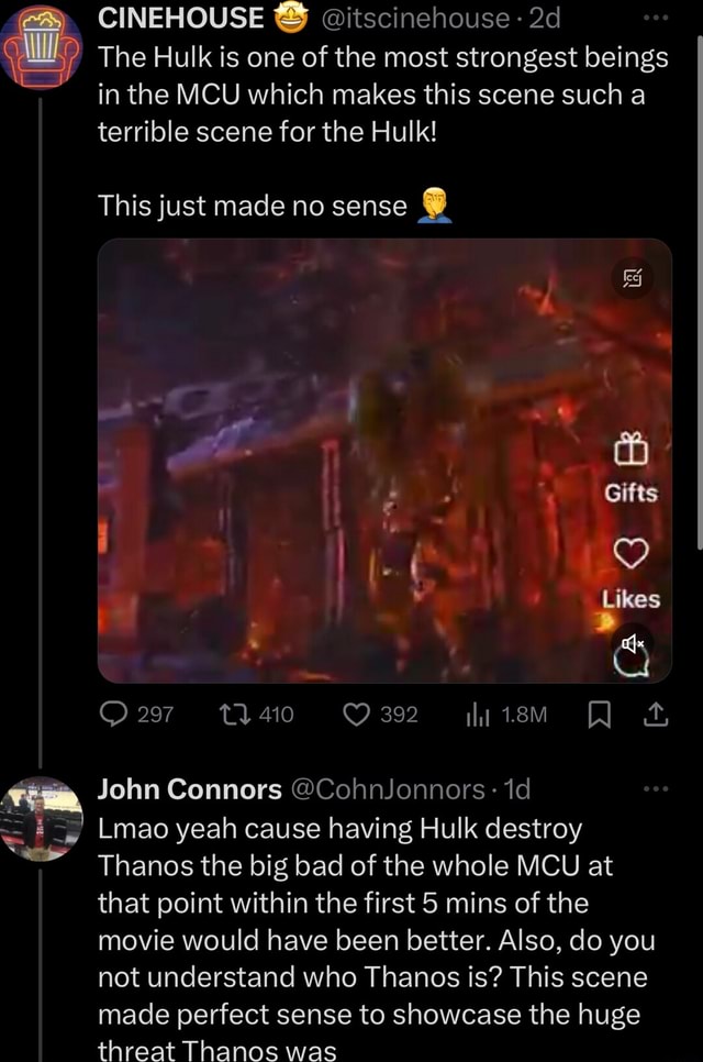 CINEHOUSE & @itscinehouse The Hulk is one of the most strongest beings ...
