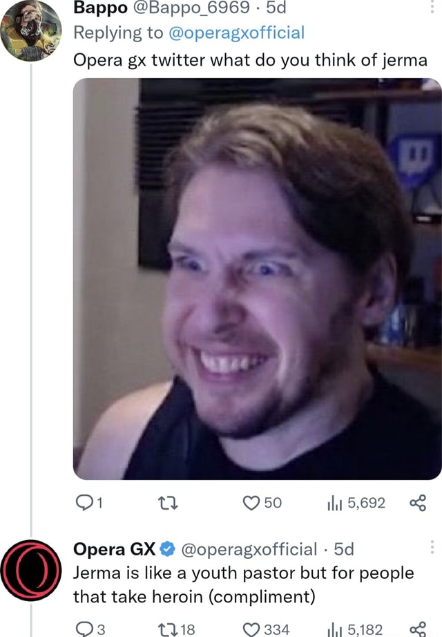 Bappo @Bappo 6969 - 5 Replying to (operagxofficial Opera gx twitter ...