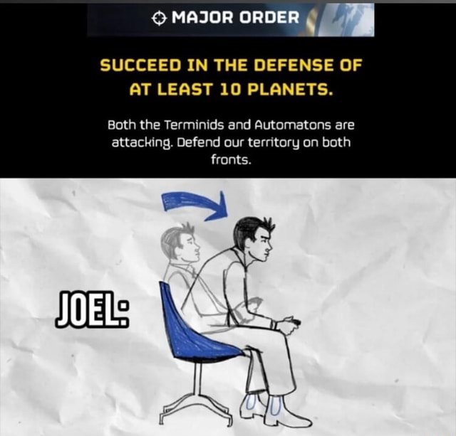 I "MAJOR ORDER SUCCEED IN THE DEFENSE OF AT LEAST 10 PLANETS. Both the ...