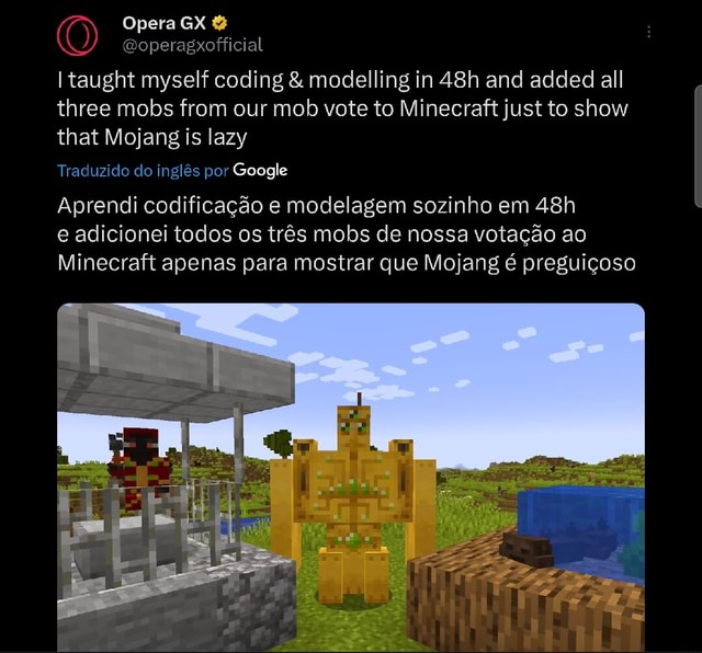 Opera GX operagxofficial I taught myself coding & modelling in and ...