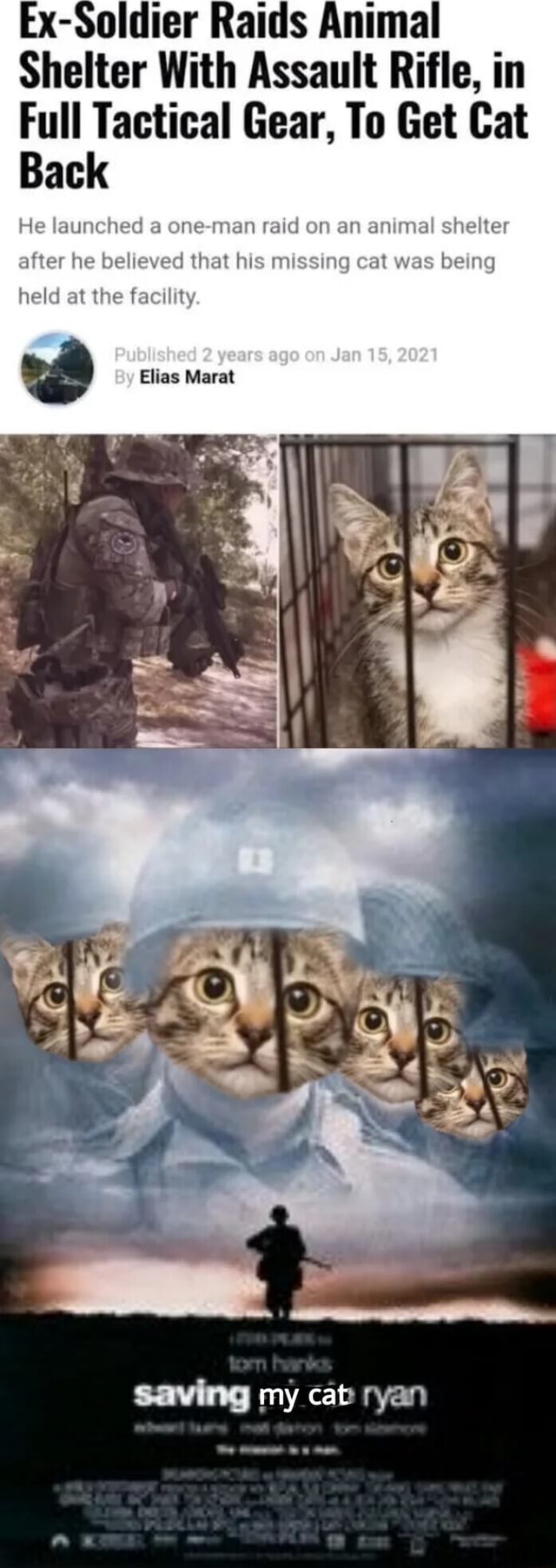 Ex-Soldier Raids Animal Shelter With Assault Rifle, in Full Tactical ...