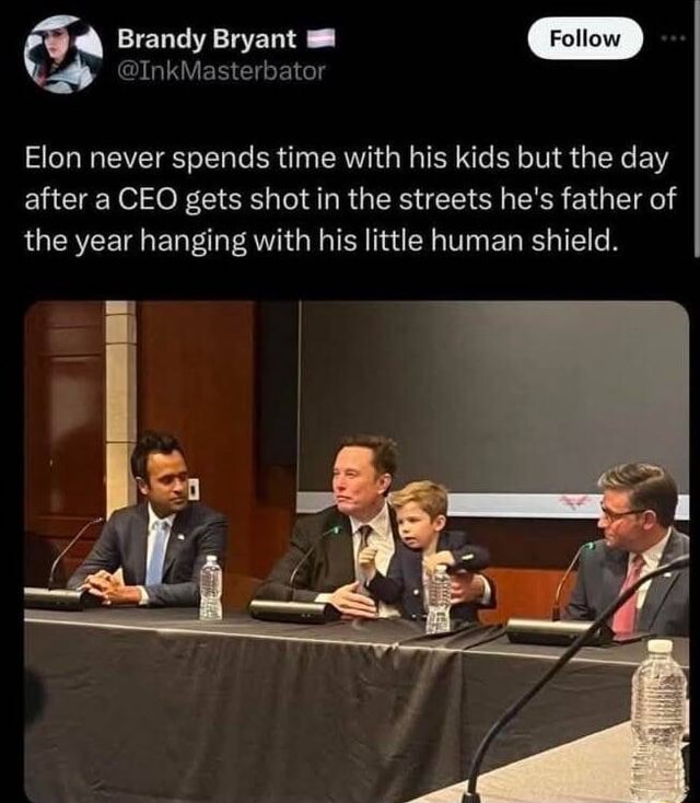 @InkMasterbator Gs Brandy Bryant Elon never spends time with his kids ...