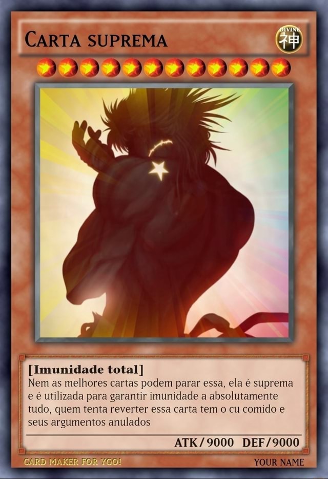 CARTA SUPREMA total] Nem as melhores cartas podem parar essa, ela é ...