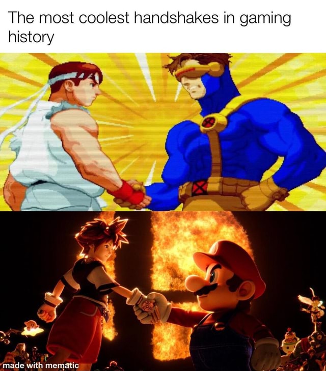 The most coolest handshakes in gaming history - iFunny