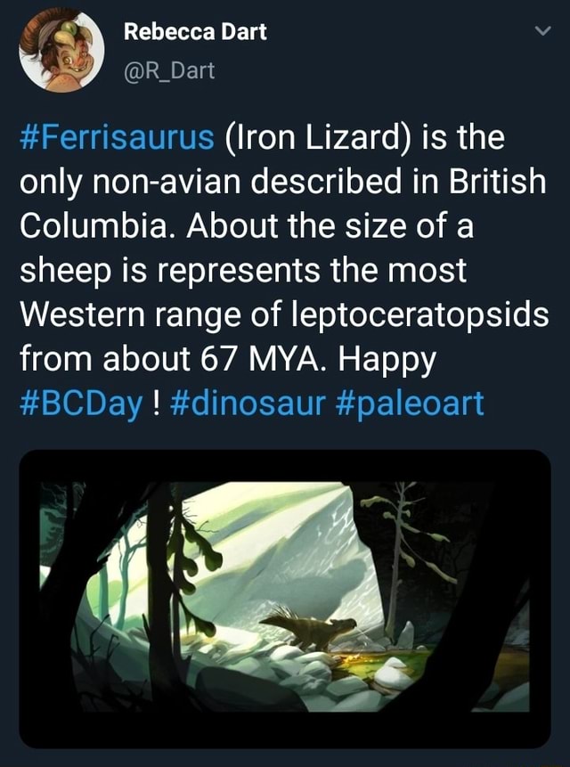#Ferrisaurus (Iron Lizard) is the only non-avian described in British ...