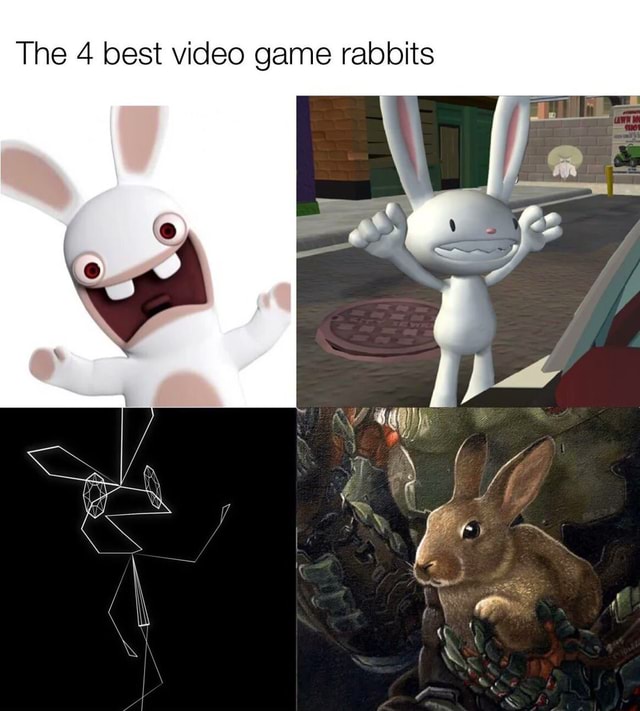 The 4 best video game rabbits - iFunny