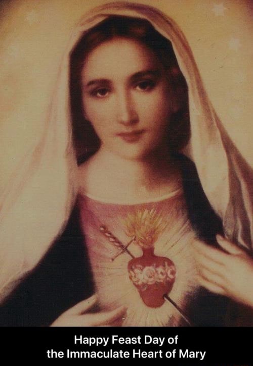 Happy Feast Day of the Immaculate Heart of Mary - Happy Feast Day of ...