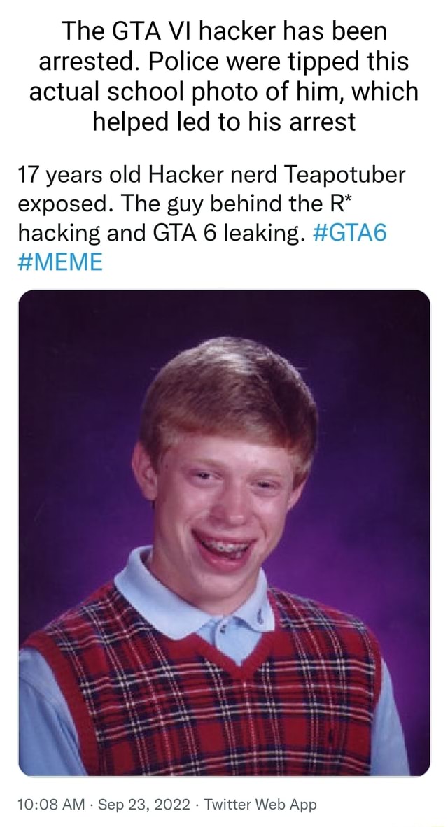 The GTA VI hacker has been arrested. Police were tipped this actual ...