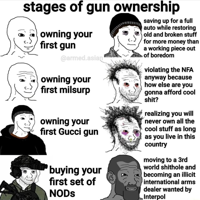Stages of gun ownership saving up for a full auto while restoring old ...