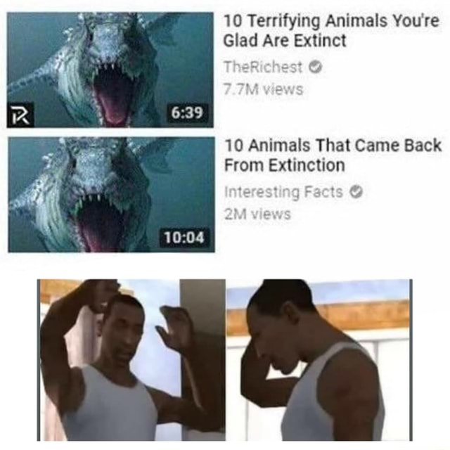 10 Terrifying Animals You're Glad Are Extinct 10 Animals That Came Back ...