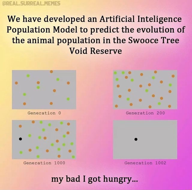 @REAL.SURREAL.MEMES We have developed an Artificial Inteligence ...