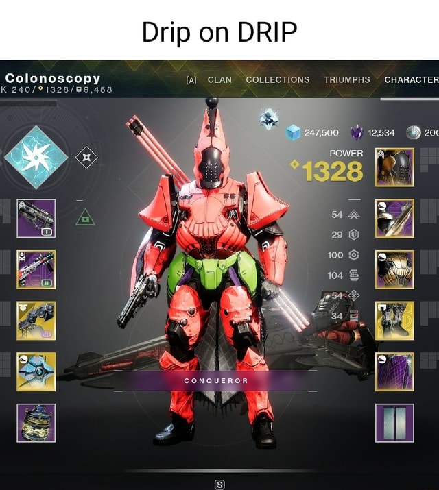 Drip on DRIP Colonoscopy (a) CLAN COLLECTIONS TRIUMPHS CHARACTER 247. ...