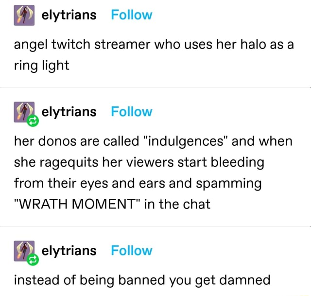 Angel twitch streamer who uses her halo as a ring light her donos are ...