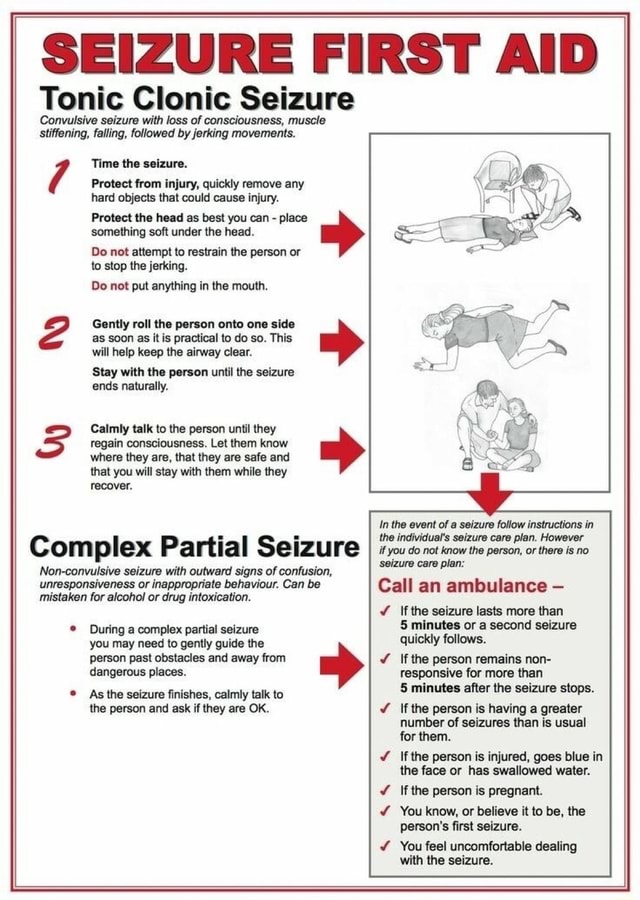 SEIZURE FIRST AID Tonic Clonic Seizure Convulsive seizure wmv loss ol ...