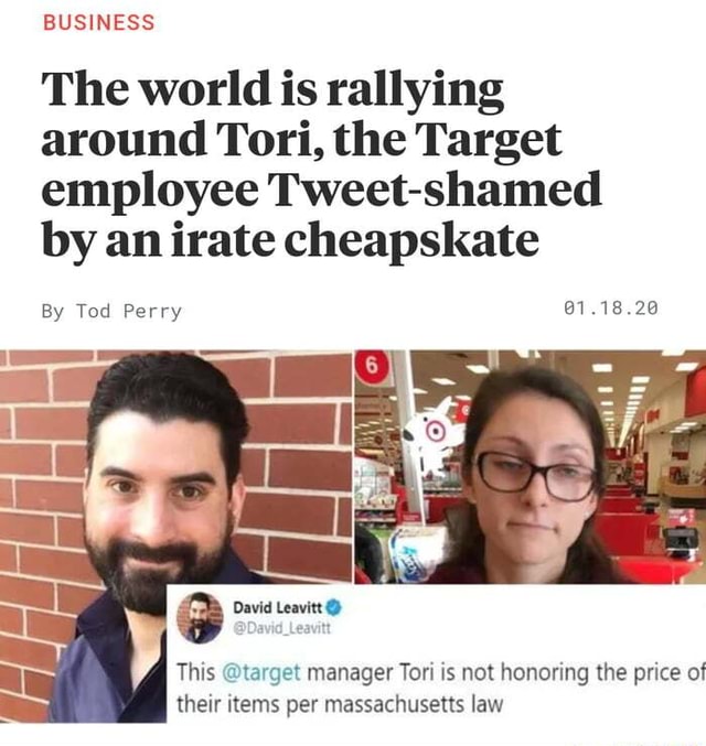 The world is rallying around Tori, the Target employee Tweet-shamed by ...
