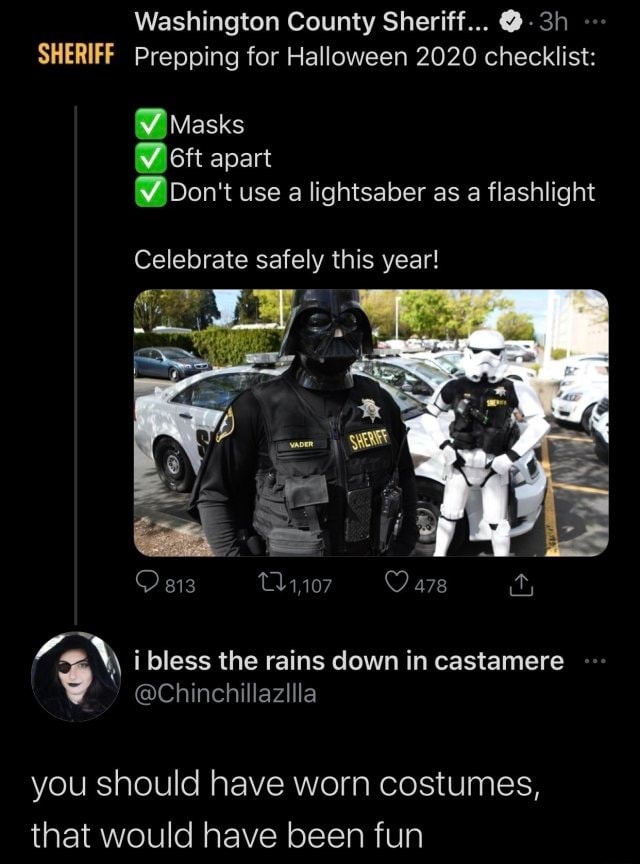 Washington County Sheriff... SHERIFF Prepping for Halloween 2020 ...