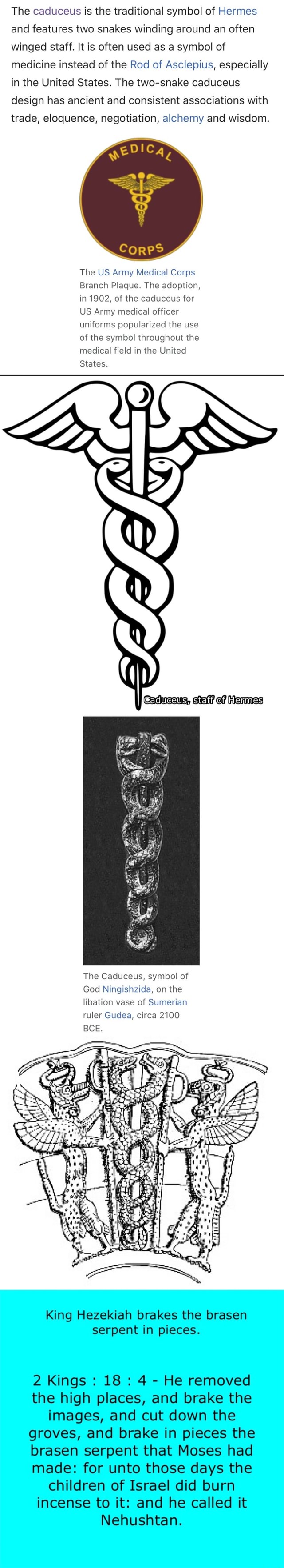 The caduceus is the traditional symbol of Hermes and features two ...