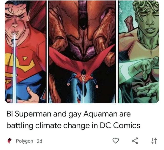 Bi Superman and gay Aquaman are battling climate change in DC Comics ...