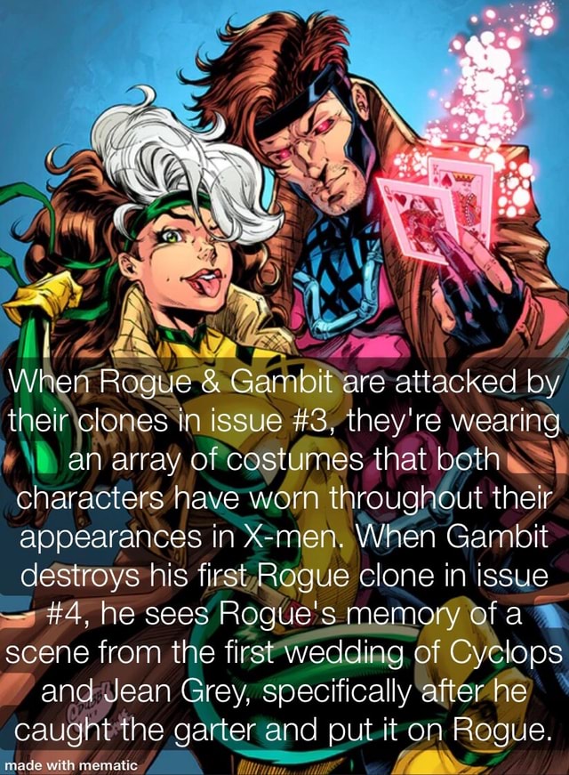 Al When Rogue & Gambit are attacked by their clones in issue #3, they ...