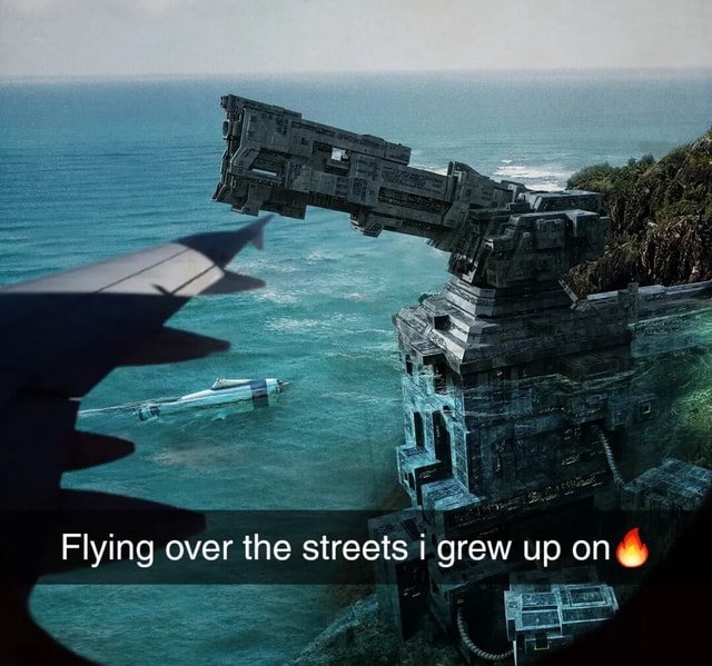 Flying over the streets I grew upon - iFunny