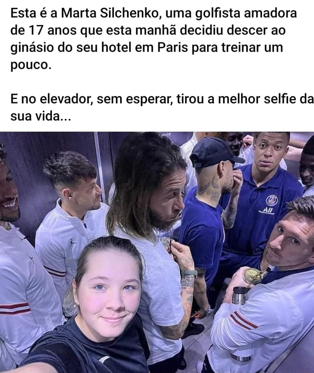 Esta é a Marta Silchenko, uma golfista amadora de 17 anos que esta ...