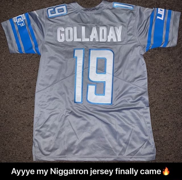 My Niggatron j jersey finally came men - Ayyye my Niggatron jersey ...