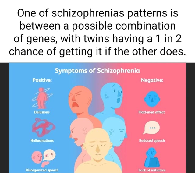 One of schizophrenias patterns is between a possible combination of ...