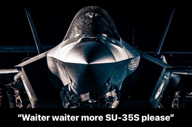 "Waiter waiter more SU-35S please" “Waiter waiter more SU-35S please ...