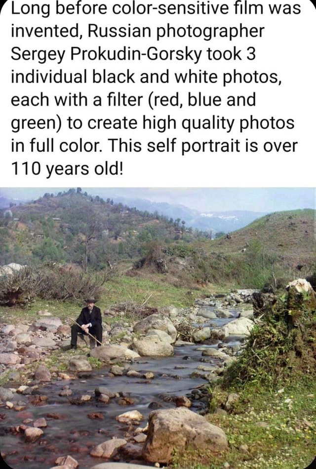 Long before color-sensitive film was invented, Russian photographer ...