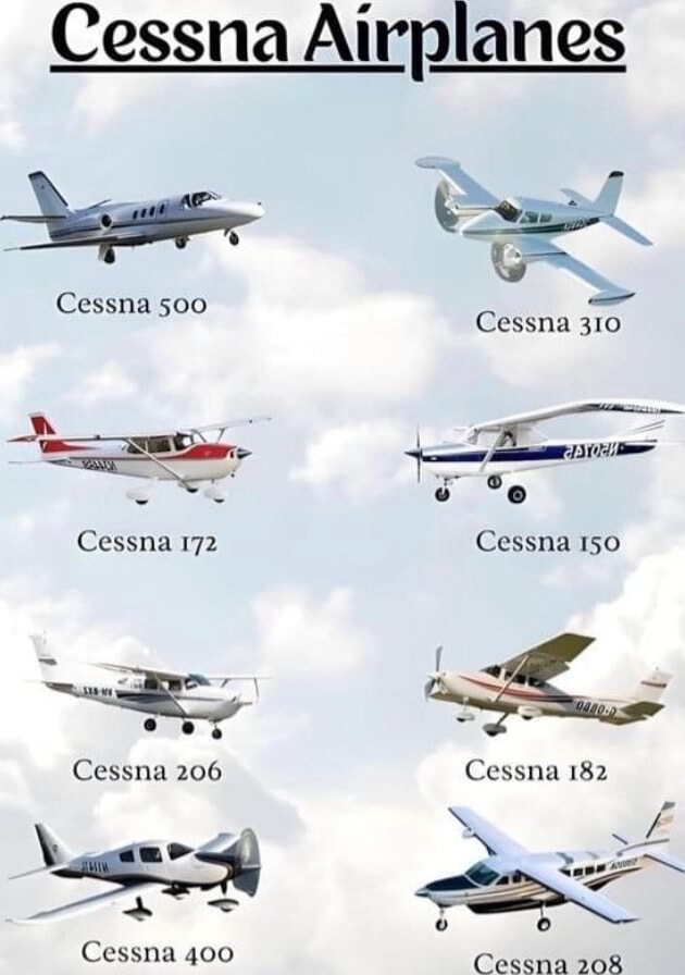 Cessna Airplanes Cessna 500 Cessna 172 Cessna 206 \ =r Cessna 400 ...