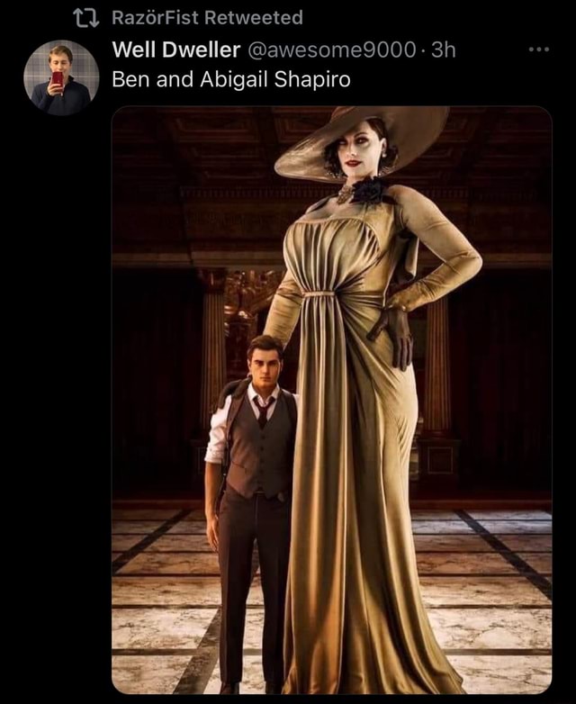 Tl Raz6rFist Retweeted Well Dweller @awesome9000- Ben and Abigail Shapiro - iFunny