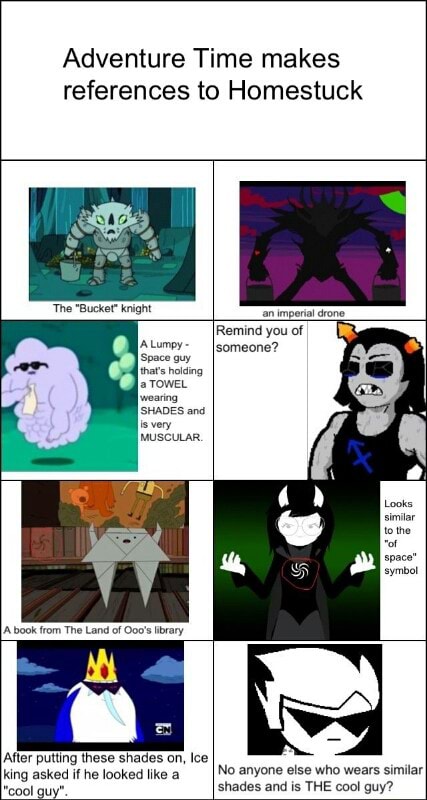 Adventure Time makes references to Homestuck The "Bucket" knight 'an ...