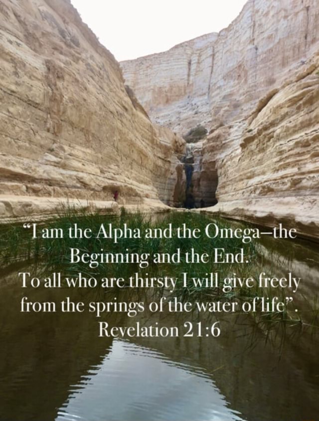 "Tam the Alpha and the Oniega-the Beginning and the End. To all who are ...