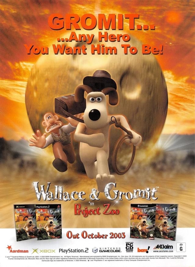 Out Octcber 2003 % BS 'Aardman