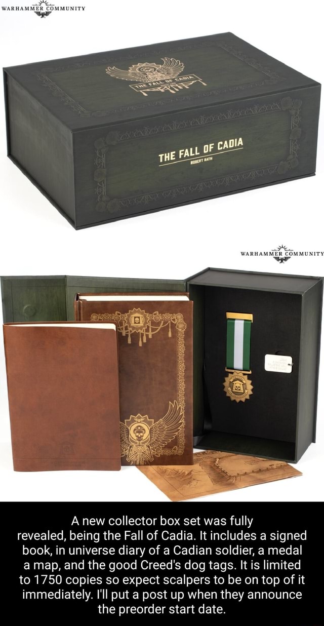 WARHAMMER COMMUNITY A new collector box set was fully revealed, being ...