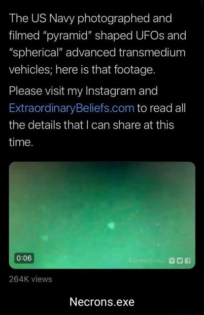 The US Navy photographed and filmed "pyramid" shaped UFOs and ...