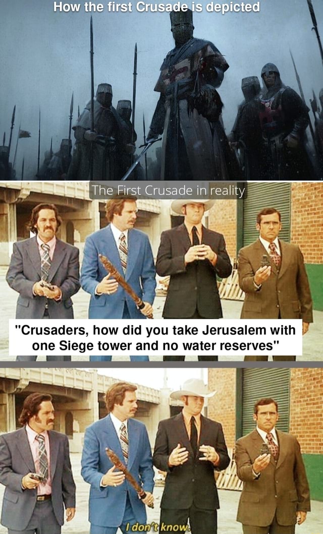 How the first Crusade is depicted The First Crusade in reality ...