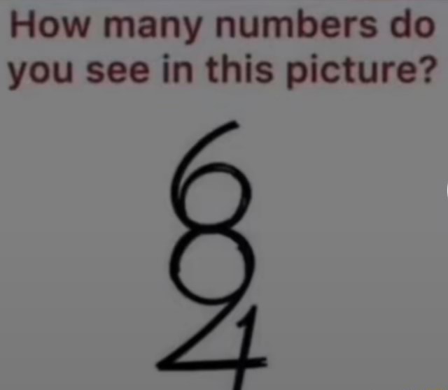 How many numbers do you see in this picture? - iFunny