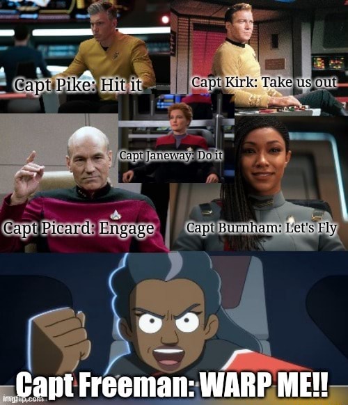 Capt Freeman: WARP ME!! - iFunny