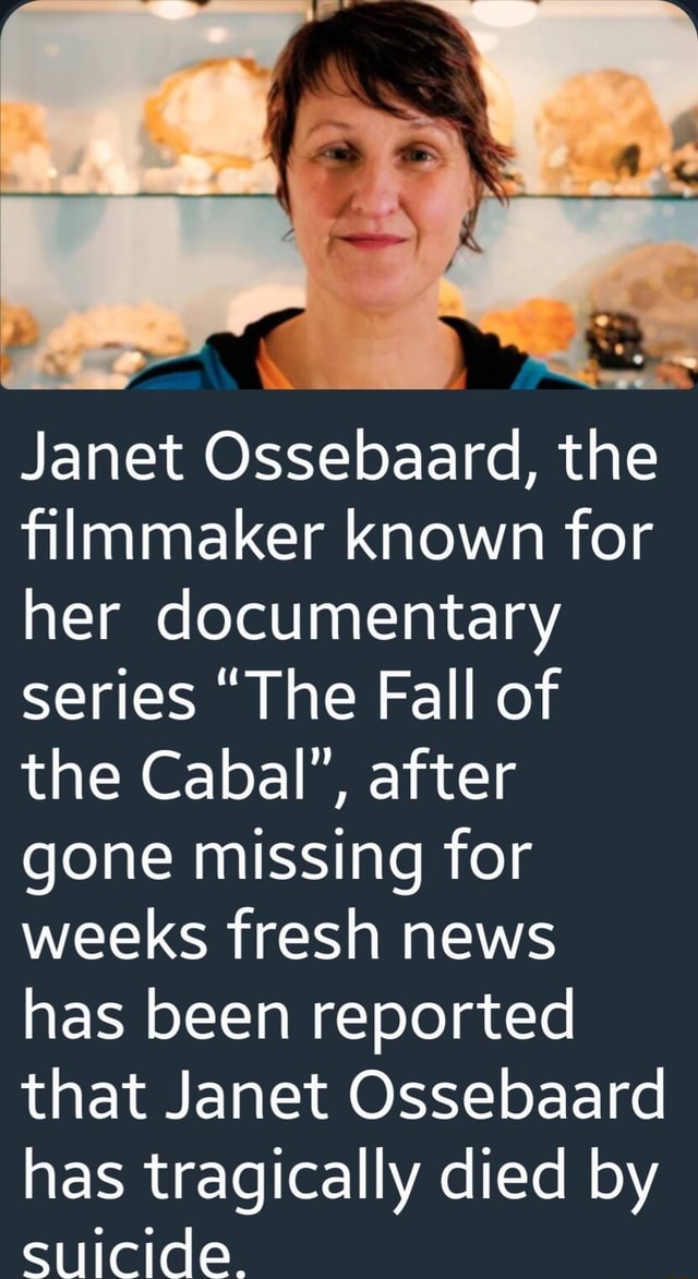 Janet Ossebaard, the filmmaker known for her documentary series "The ...