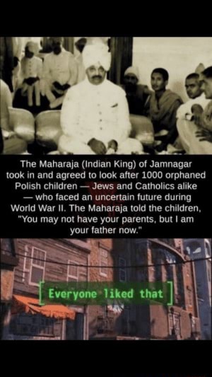 The Maharaja (Indian King) of Jamnagar took in and agreed to look after ...