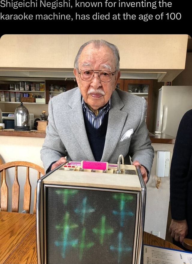 Shigeichi Negishi Known For Inventing The Karaoke Machine Has Died At