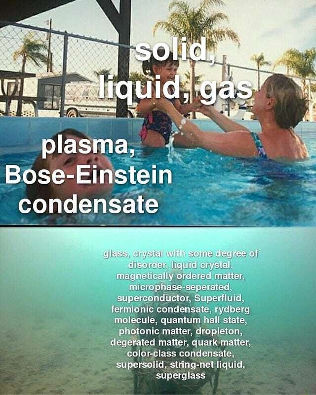 Plasma, Bose- condensate glass. crystal with some degree of disorder ...