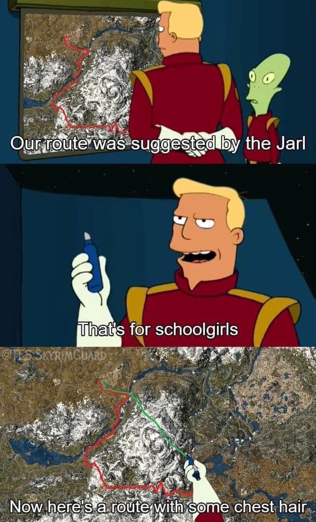 The Jarl for schoolgirls Now here route: with Some chest hair - iFunny