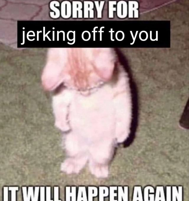 SORRY FOR jerking off to you IT HAPPEN AGAIN - iFunny
