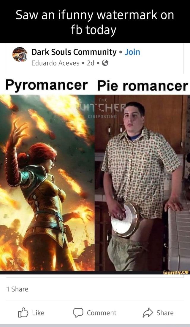 Saw an ifunny watermark on fb today Dark Souls Community Join Eduardo ...